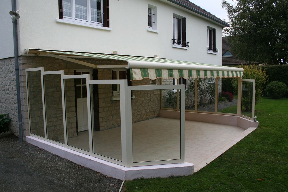 Pare vent aluminium vitré Periers Manche1 - Socodime